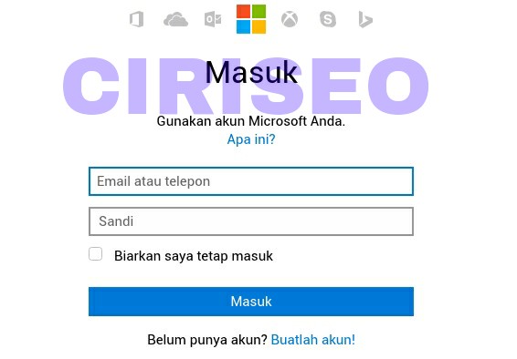 Cara Buat Akun Email Outlook Microsoft - Ciriseodotnet