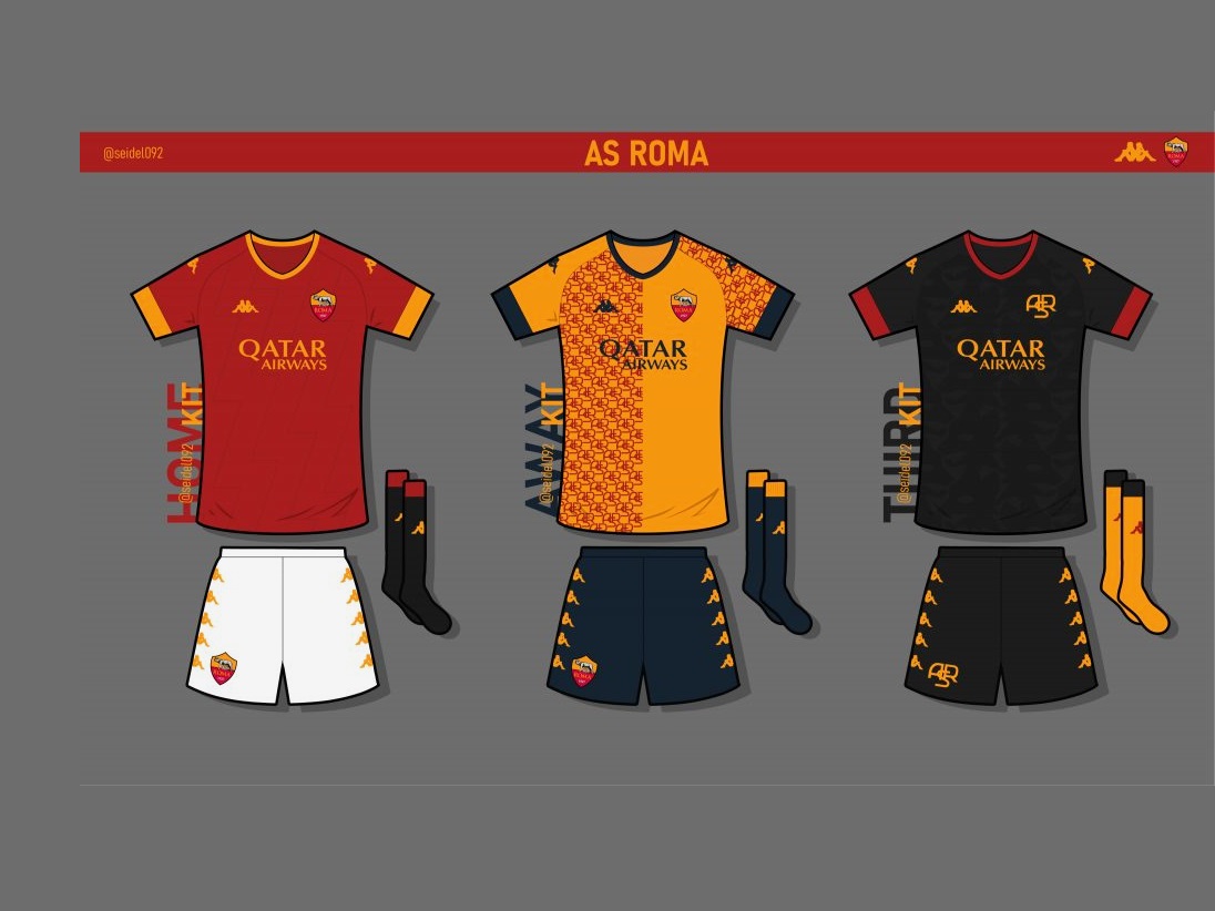 Best Of - Adidas, Kappa, Puma & More Roma 21-22 Concept Kits - Footy ...