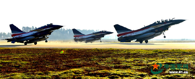 Asian Defence News: Chinese PLAAF J-10 August 1st aerobatics team in ...