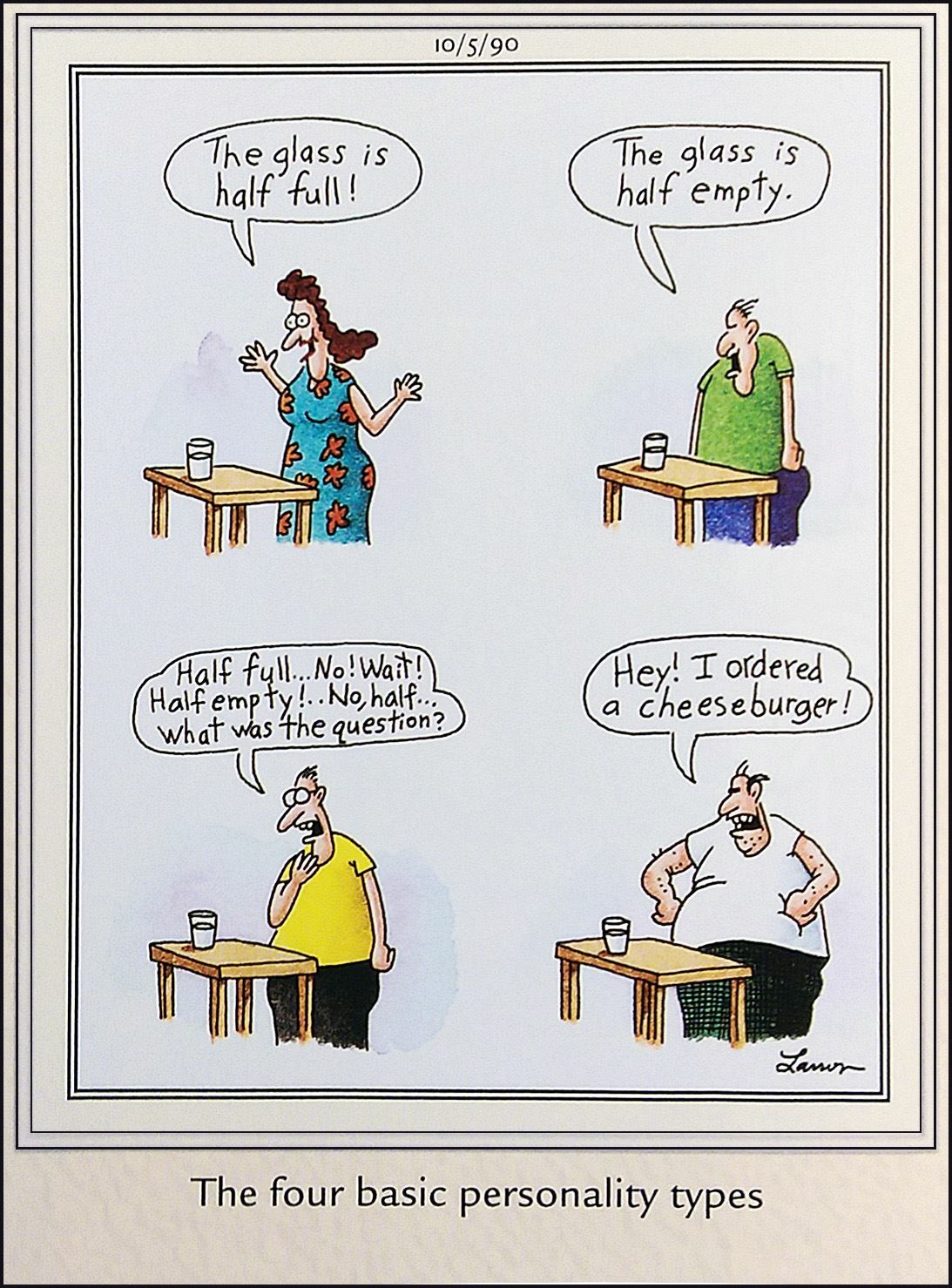 Humor: The 4 basic personality types