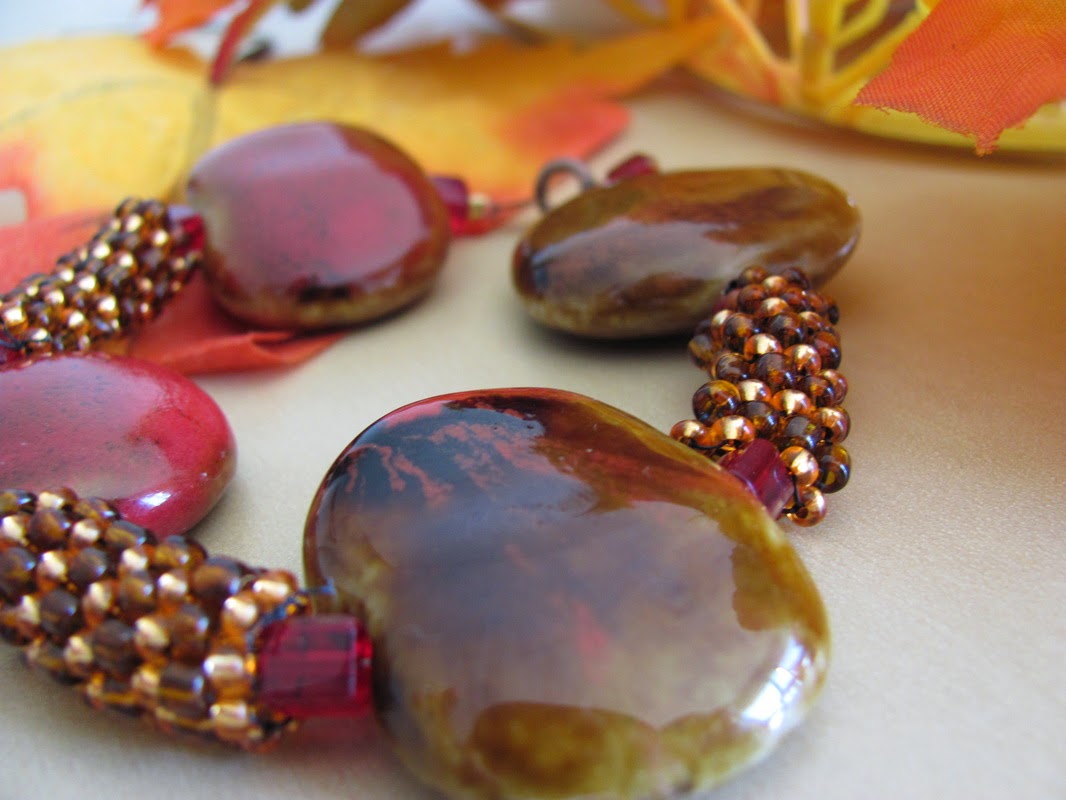 The All Craft Blog: Autumn Inspired Bracelet.
