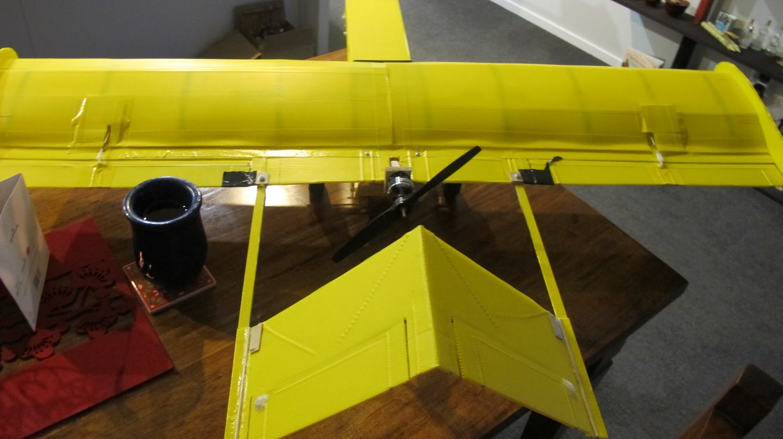 Yellow Plane 2 with inverted V tail software modified and tested ...