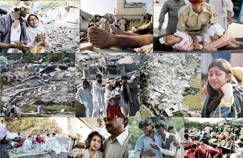 Earth Quake on 8 October 2005