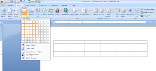 M and J in a Nutshell: Tutorial: Creating tables in Word