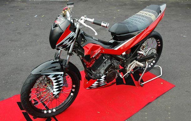 modifikasi satria fu road race terbaru