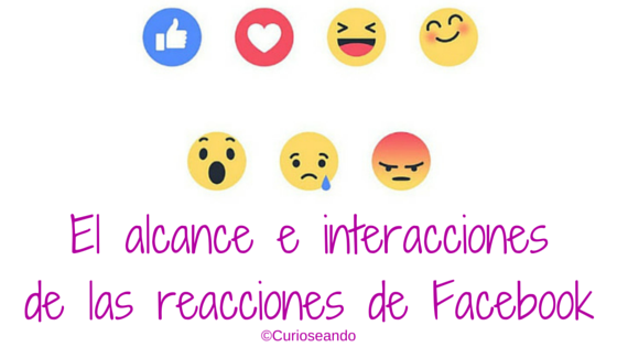 El alcance e interacciones de las reacciones de Facebook | Curioseando