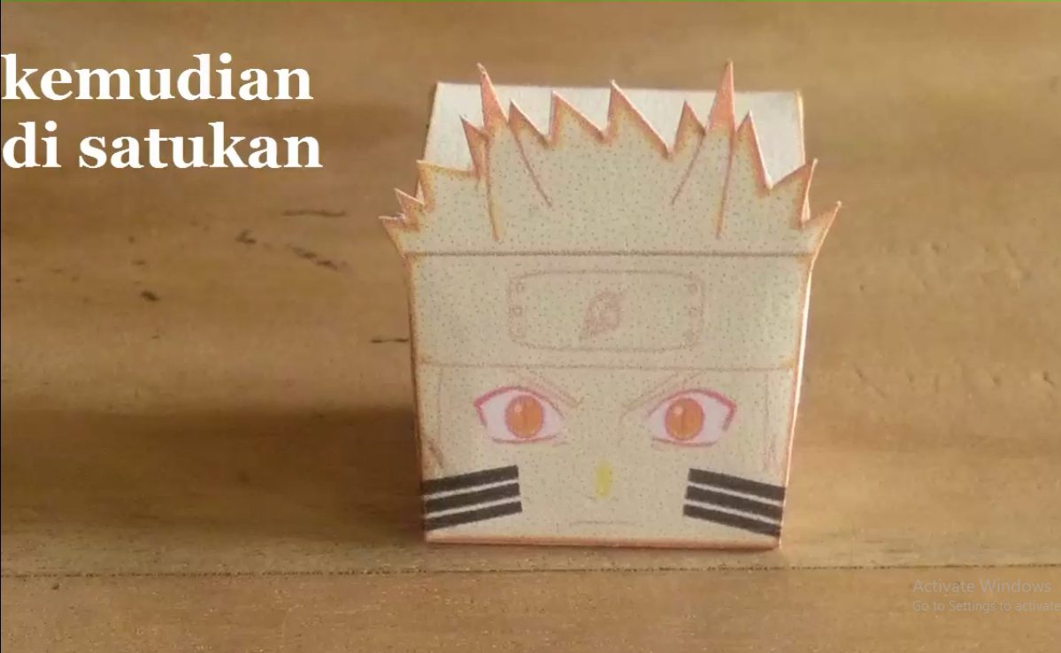 MARI BERKREASI: TUTORIAL MEMBUAT PAPERCRAFT UZUMAKI NARUTO