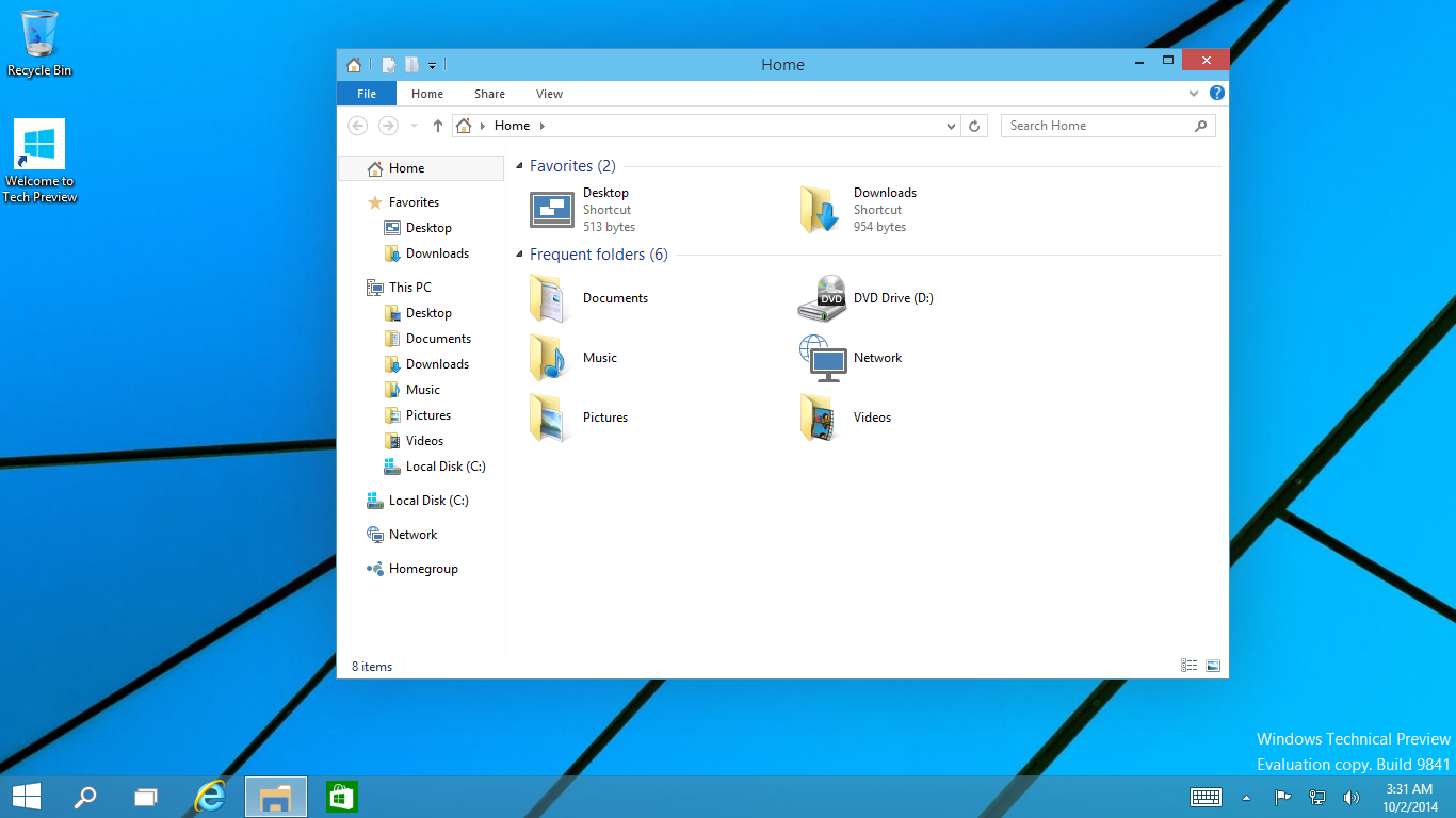 WINDOWS 10 TECHNICAL PREVIEW BUILD 9841 - OPERATOR DIKDASMEN