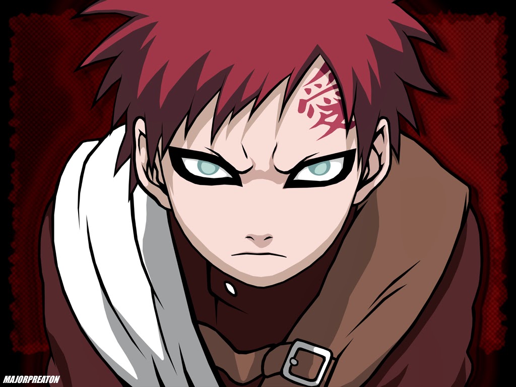 cool anime character: Sabaku no Gaara
