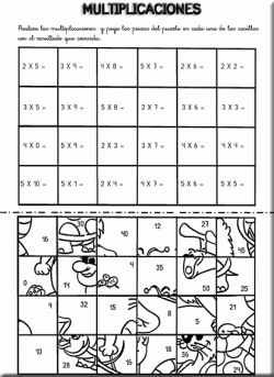 Apoyos del C.E.O. Boecillo: Las tablas de multiplicar.