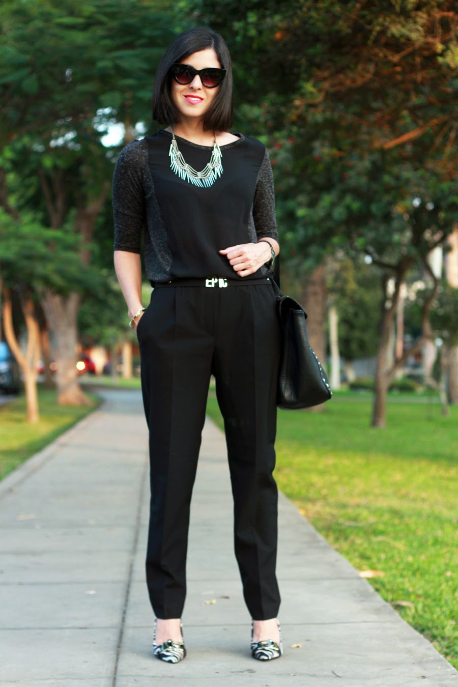 Black & Animal Print - Fashion Frontier