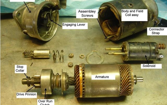 Motor Exploded View Drawing