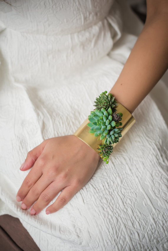 Live Succulent Plant Jewelry by PassionflowerMade / The Beading Gem