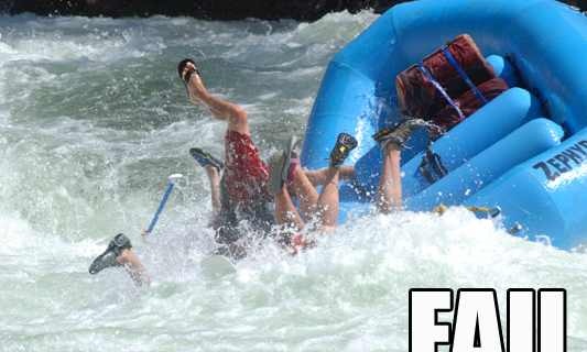 Water Rafting Fail