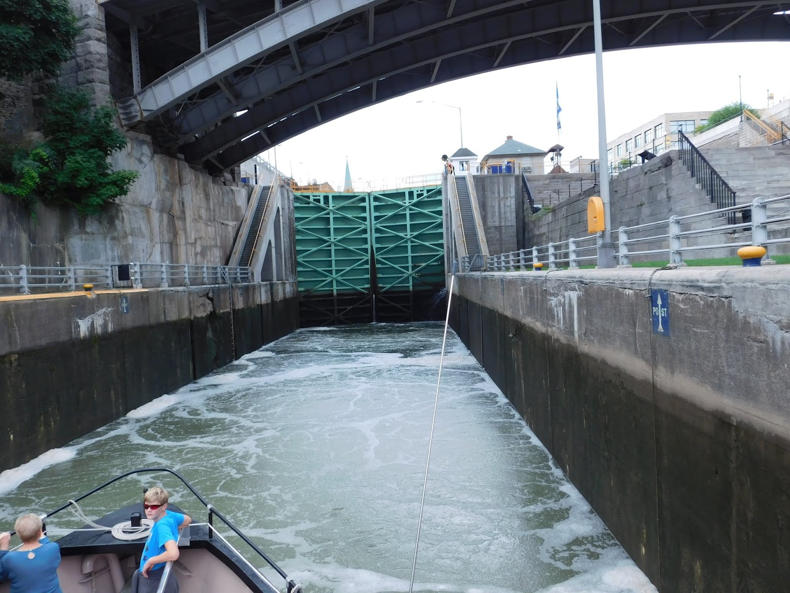 Riding Through the Erie Canal Locks