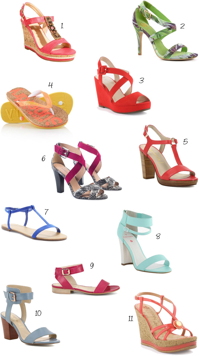 La Dodue Coquette: Repérage de chaussures colorées pour les beaux jours