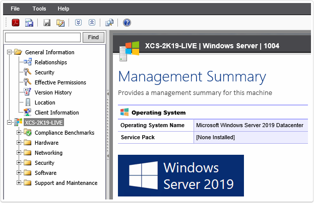 Document Windows Server 2019