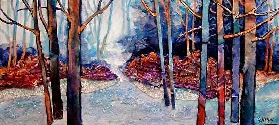 CAROL NELSON FINE ART BLOG: Mixed Media Abstract Landscape Painting ...