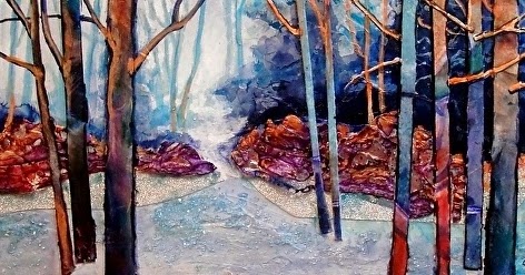 Mixed Media Artists International: Mixed Media Abstract Landscape ...