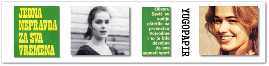 Yugopapir: Olivera Savić, najtalentovanija gimnastičarka u Vojvodini ...