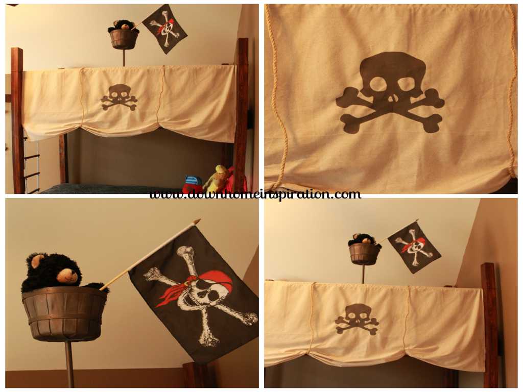 Bedroom Wall Paint: Small Accent for Pirates Boys Room