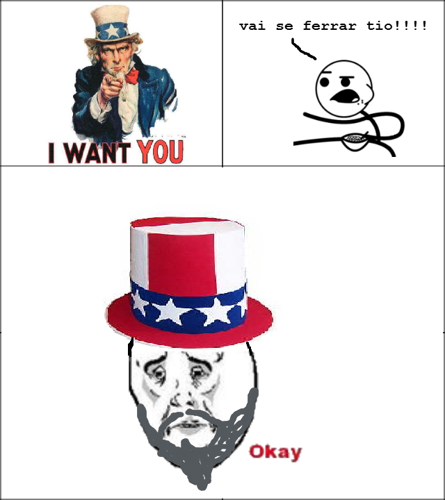 Piada Mortal: POR QUÊ TIO SAM DIZ "I WANT YOU"???