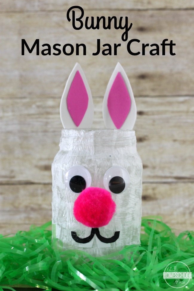 Bunny Mason Jar Craft | testing