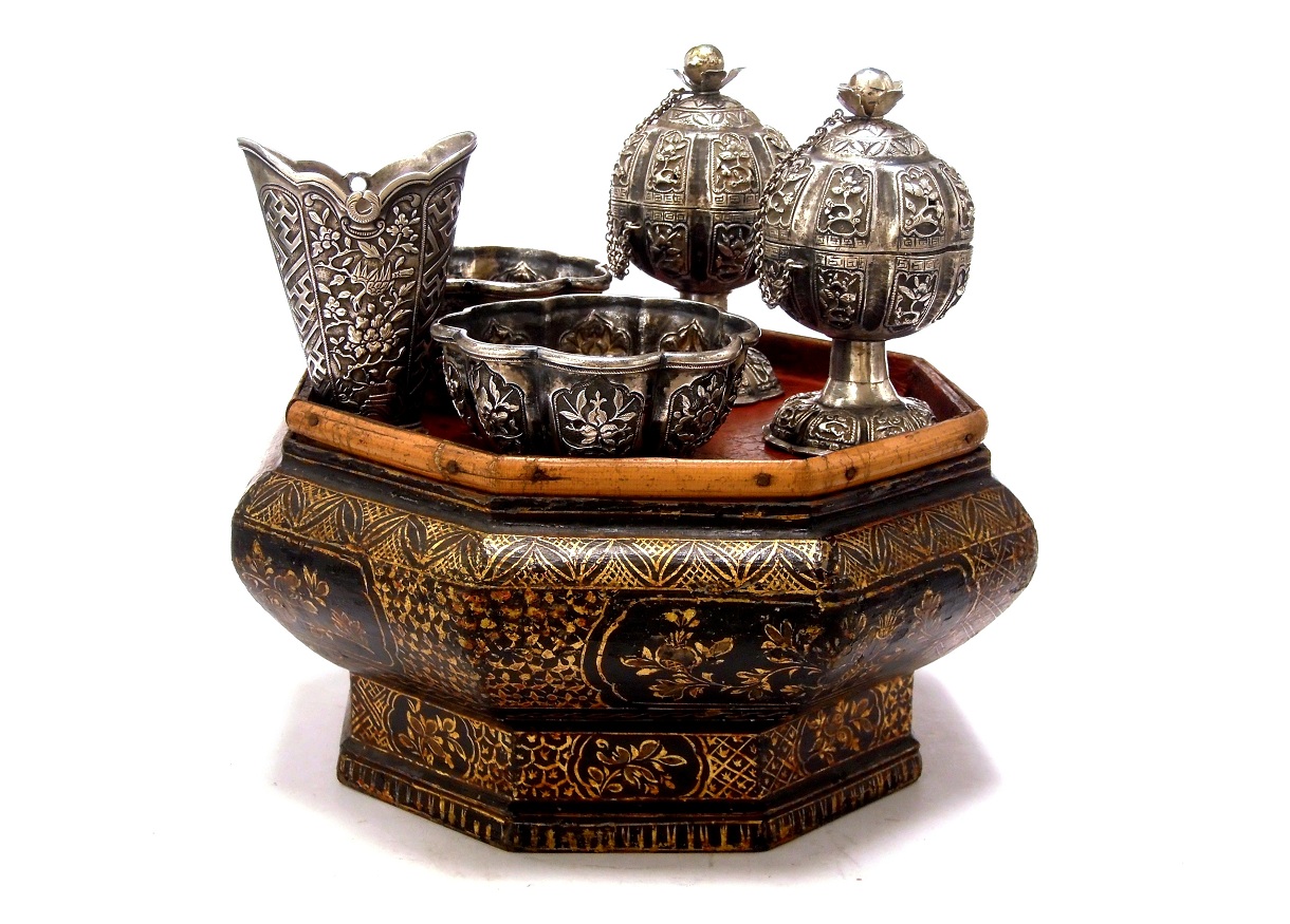 PATINA CINA PERANAKAN: STRAITS CHINESE SILVER BETEL NUT SET WITH ...