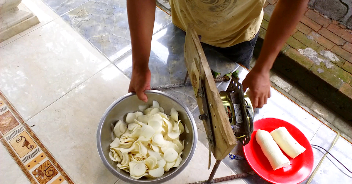 Membuat Sendiri Mesin Perajang Mengiris Pisang/Singkong Dengan Dinamo ...