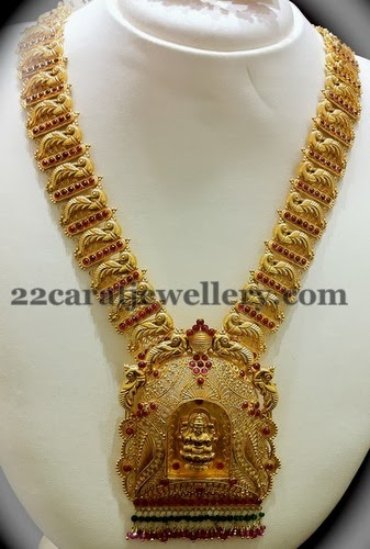 Divine Collection Of Temple Sets - Jewellery Designs