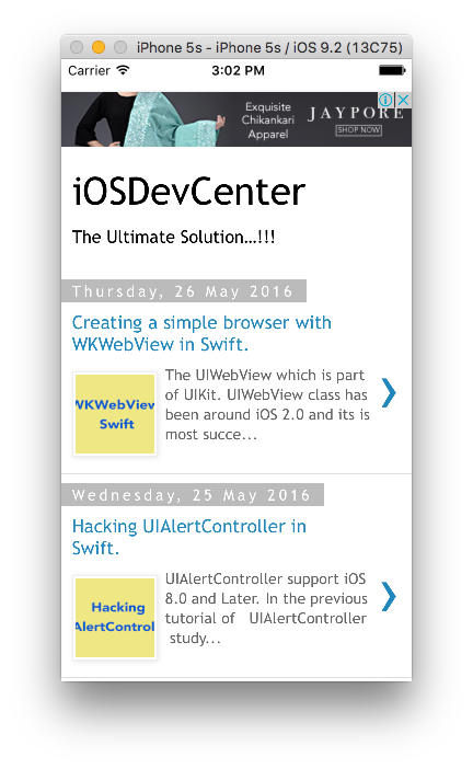 Creating a simple browser with WKWebView in Swift. - iOSDevCenter