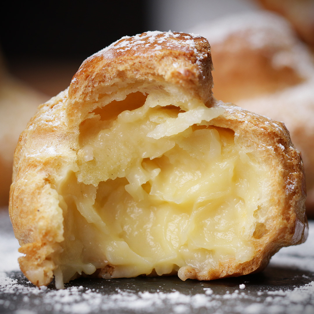 Coconut Cream Pie Puffs - pastry recipes