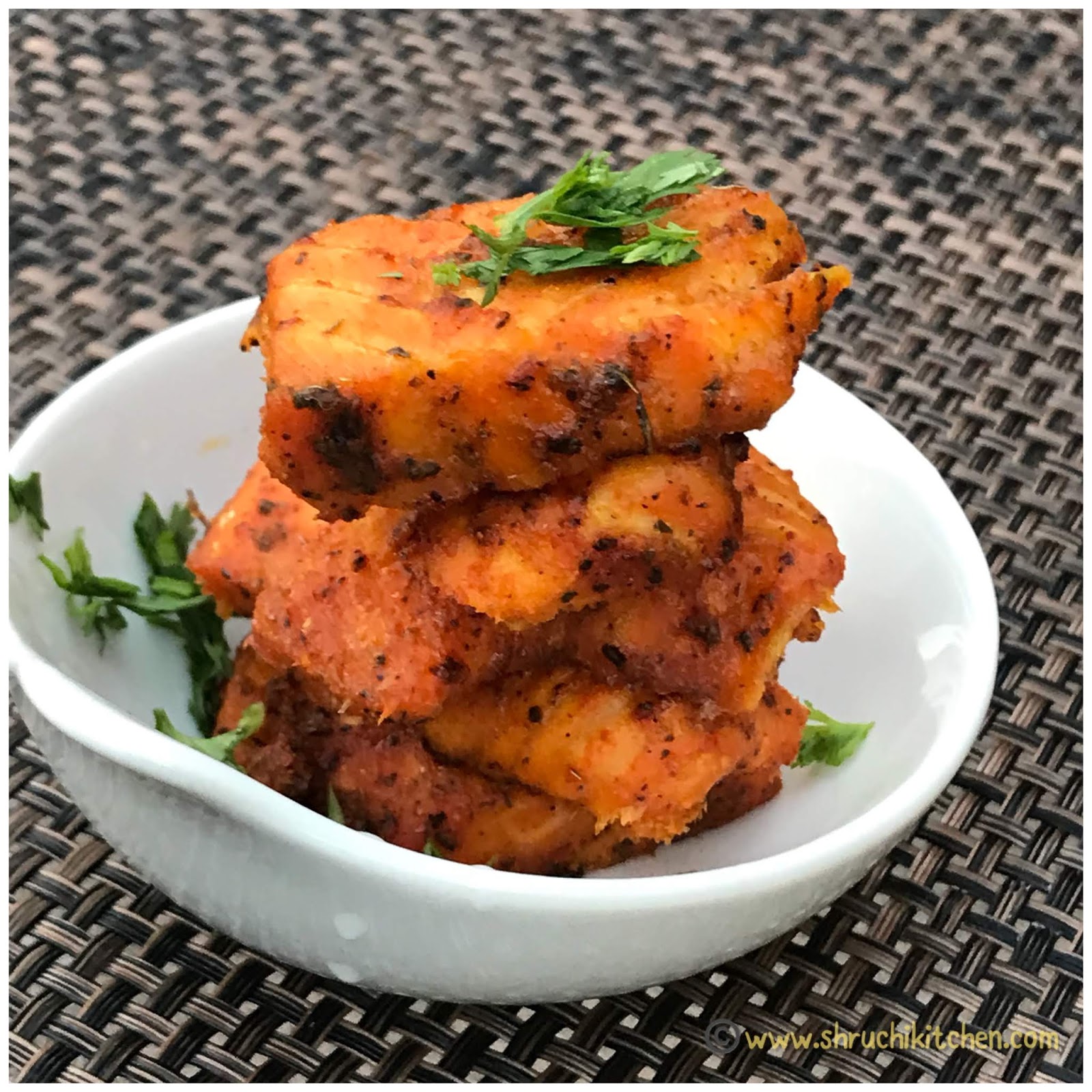 Shruchi Kitchen: Indian Salmon Fish Fry