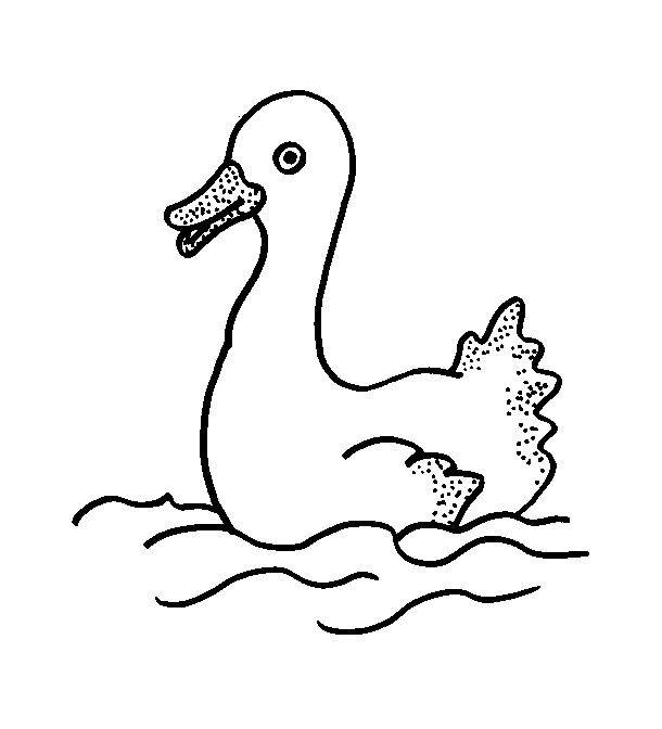 IMAGINI de colorat cu RATE si GASTE :: Fise de lucru - gradinita si scoala