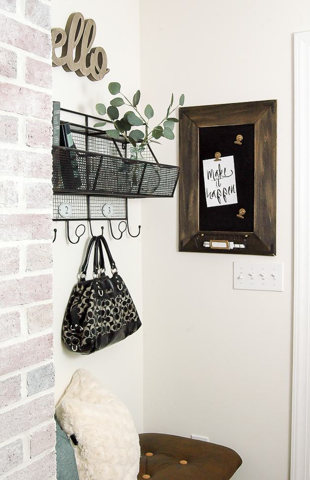 DIY Magnetic Chalkboard Message Board | Little House of Four - Creating ...