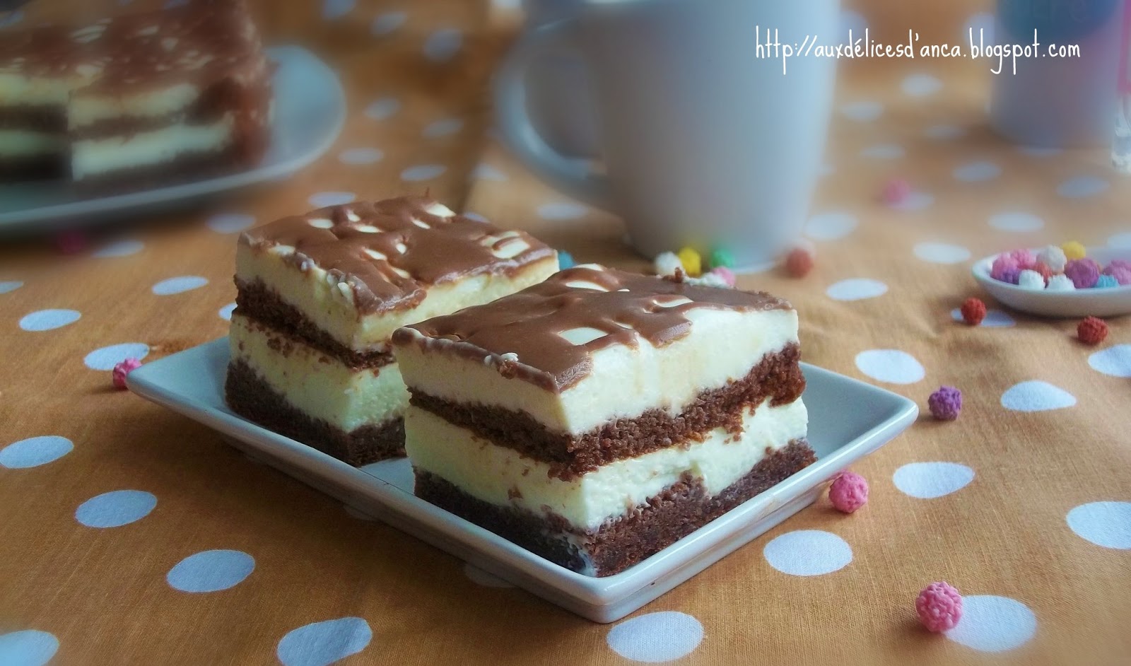 Gâteau Kinder Milk ~ Aux délices d'Anca