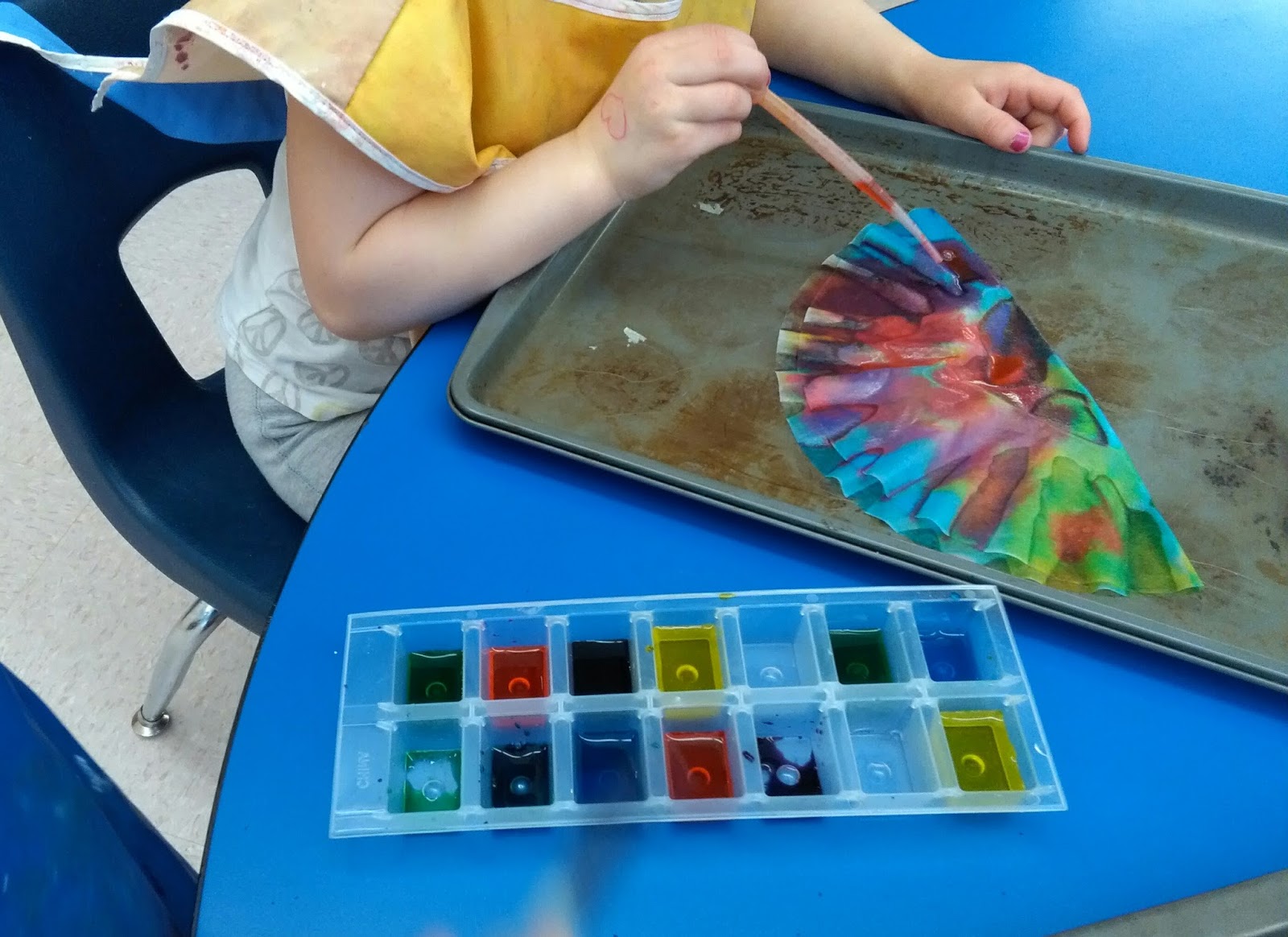 Teach Easy Resources: Coffee Filter Umbrella Craft for Spring