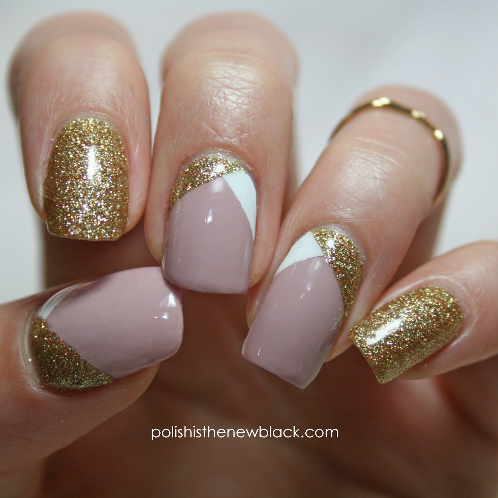 Elegant Colour Block Nails / Polish Is The New Black