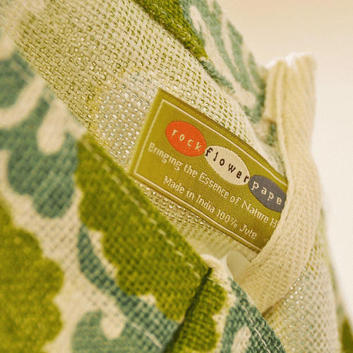 ROCK FLOWER PAPER JUTE TOTE BAG | .R by DUE blog