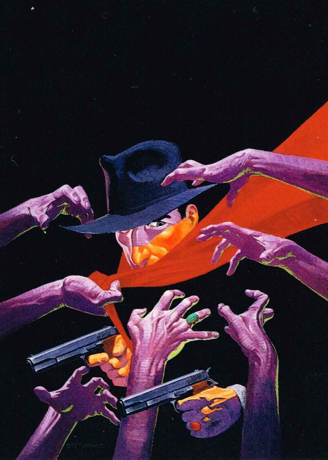 Cap'n's Comics: Five Shadow Trading Cards by Jim Steranko