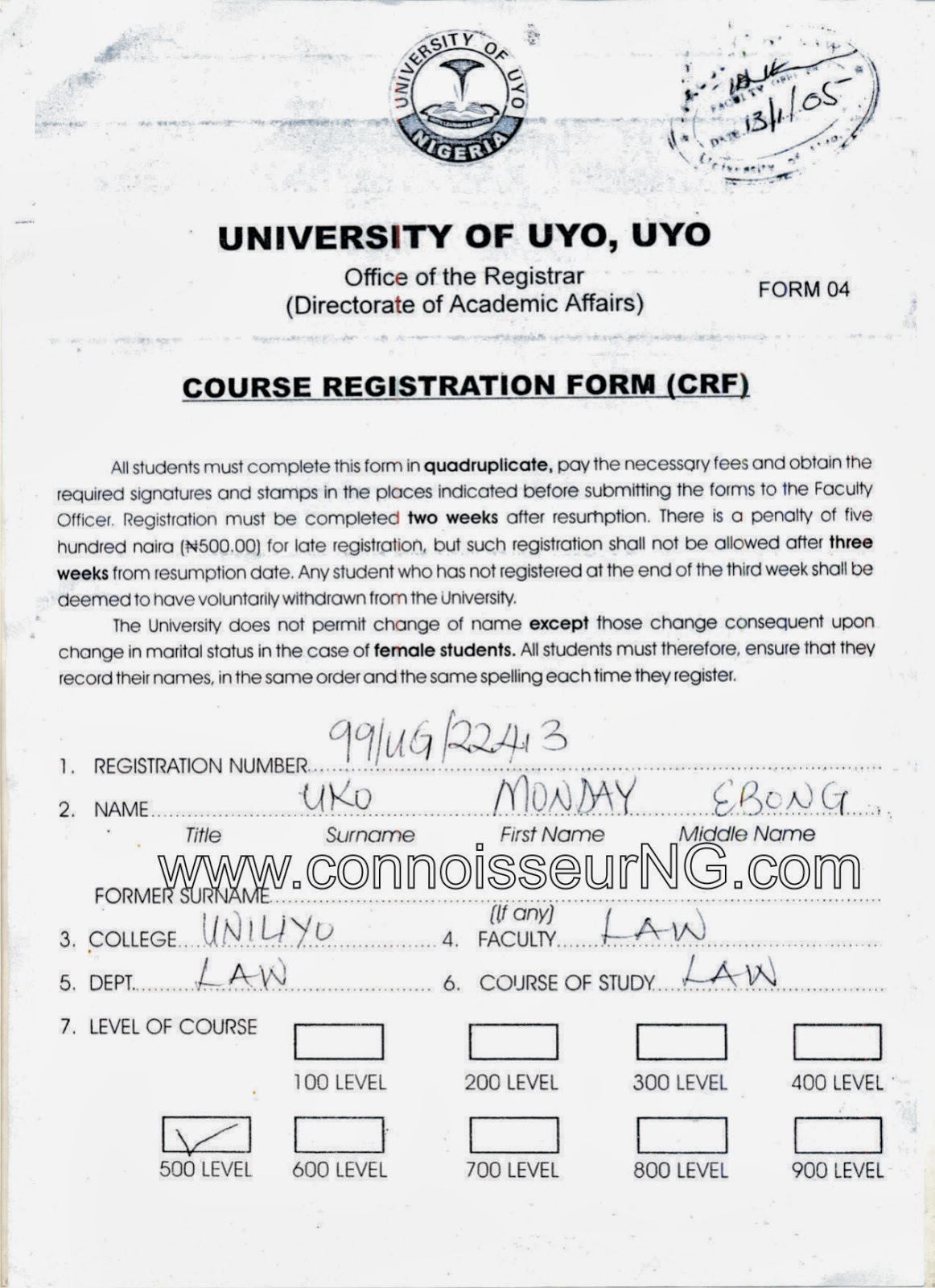 | Connoisseur: Alleged certificate forgery: Photos of University ...
