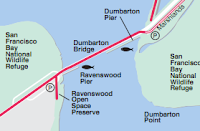 Walking San Francisco Bay: Dumbarton Bridge - Aug. 28, '11