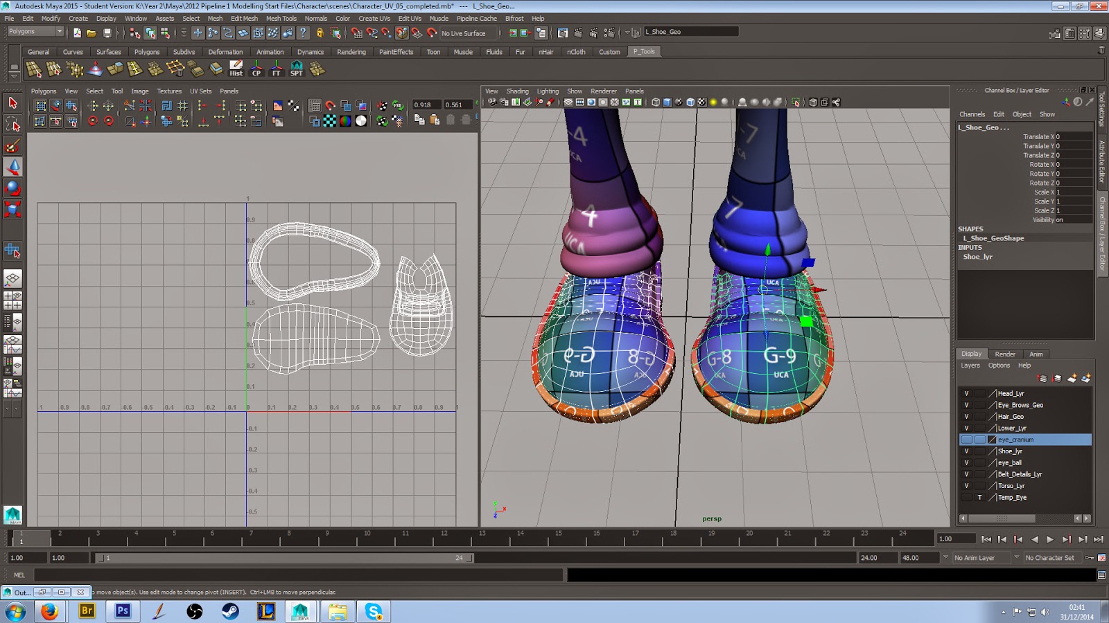 Ant Faulkner: Maya: Character UV's and UV Maps - Complete