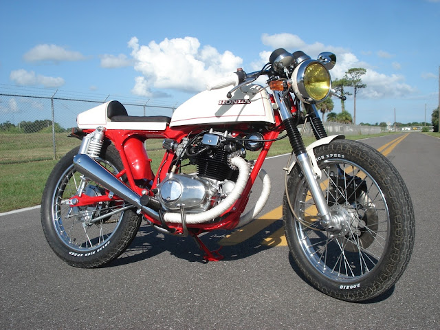 Hell Kustom : Honda CB200T 1975 By Bare Bone Rides