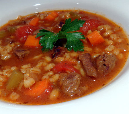 One Perfect Bite: Beef and Barley Stoup - Yes Stoup!