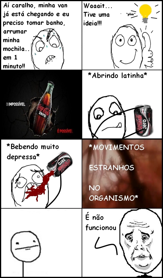 Eu rio pacas: Coca-cola Zero