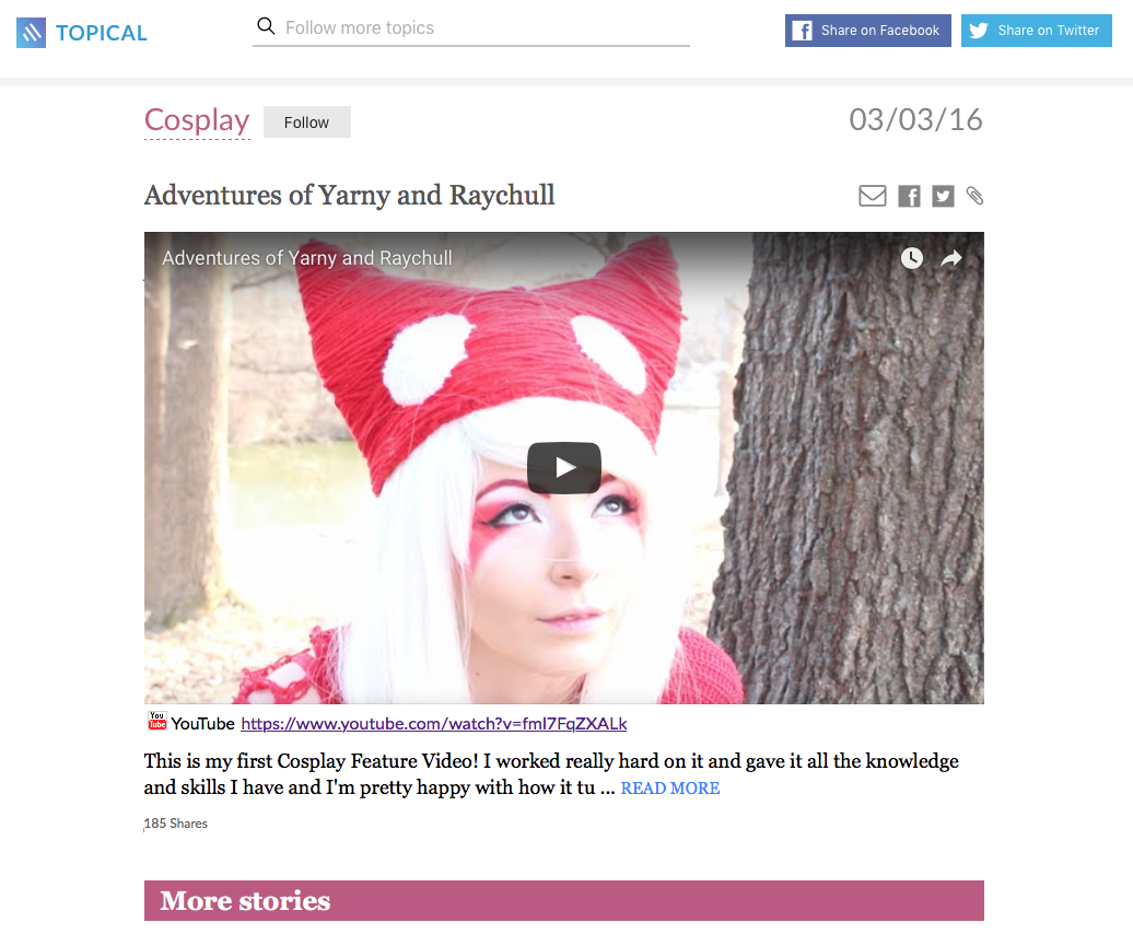 Yarny Cosplay by Raychull Fierce