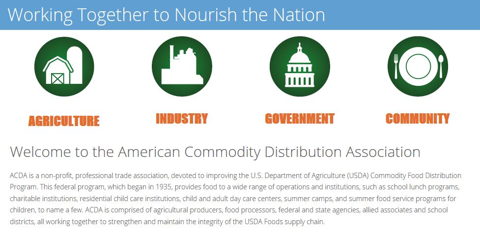Blueberry FoodTech: American Commodity Distribution Association (ACDA)