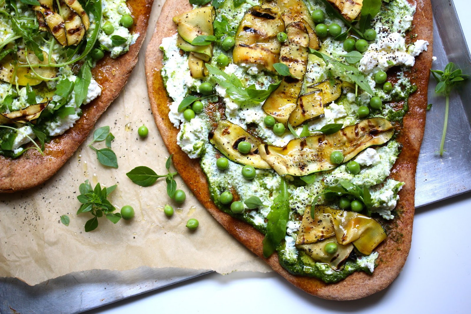Spelt Spring Veggie Pizza