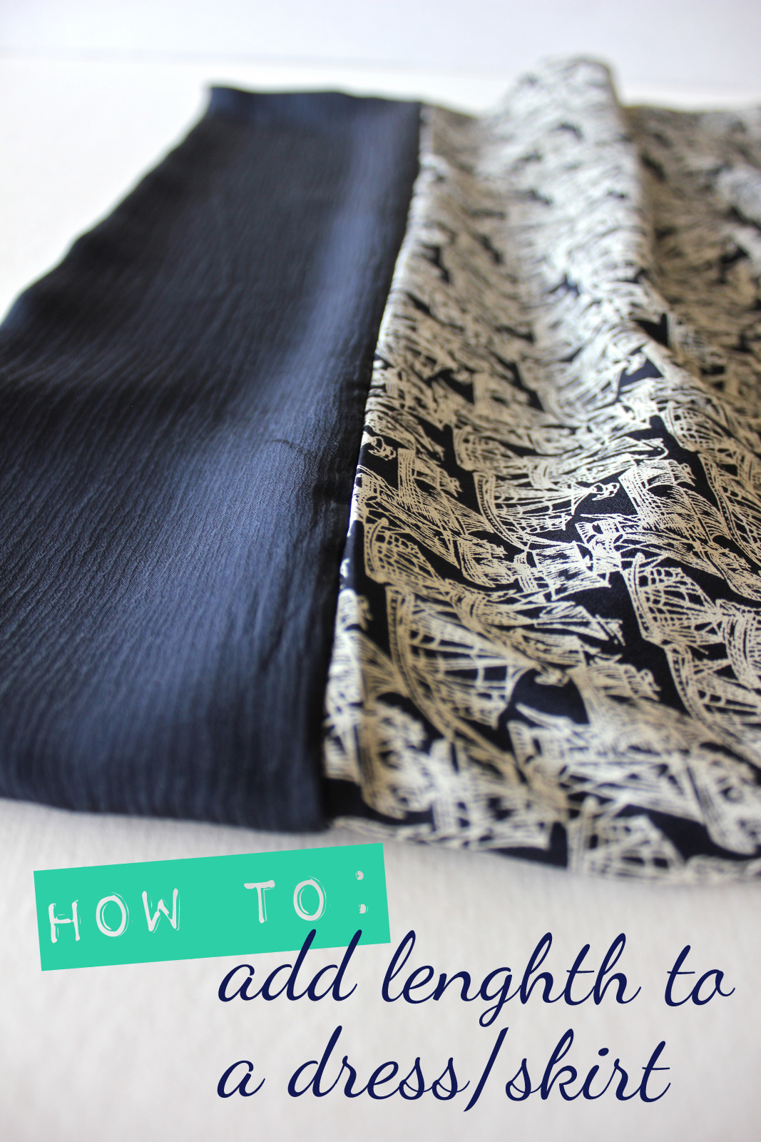 Lengthening a Dress : a tutorial | Sweet Verbena